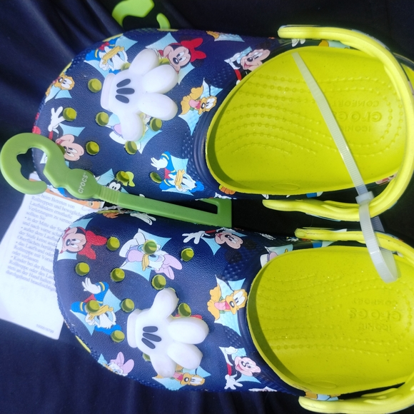 CROCS | Shoes | Disney Crocs Kids Cartoon Clogs Blue And Yellow | Poshmark